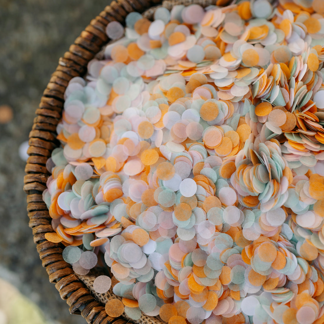 Small Multi Colour Paper biodegradable Confetti – Cotswold Confetti